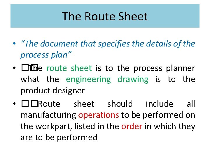 Process Planning and Concurrent Engineering Contents 1 Process