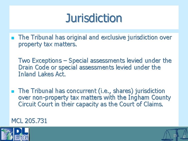 n Advanced Class on Tribunal Procedures n September
