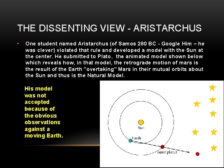 Aristotles Business Card The structure of the universe