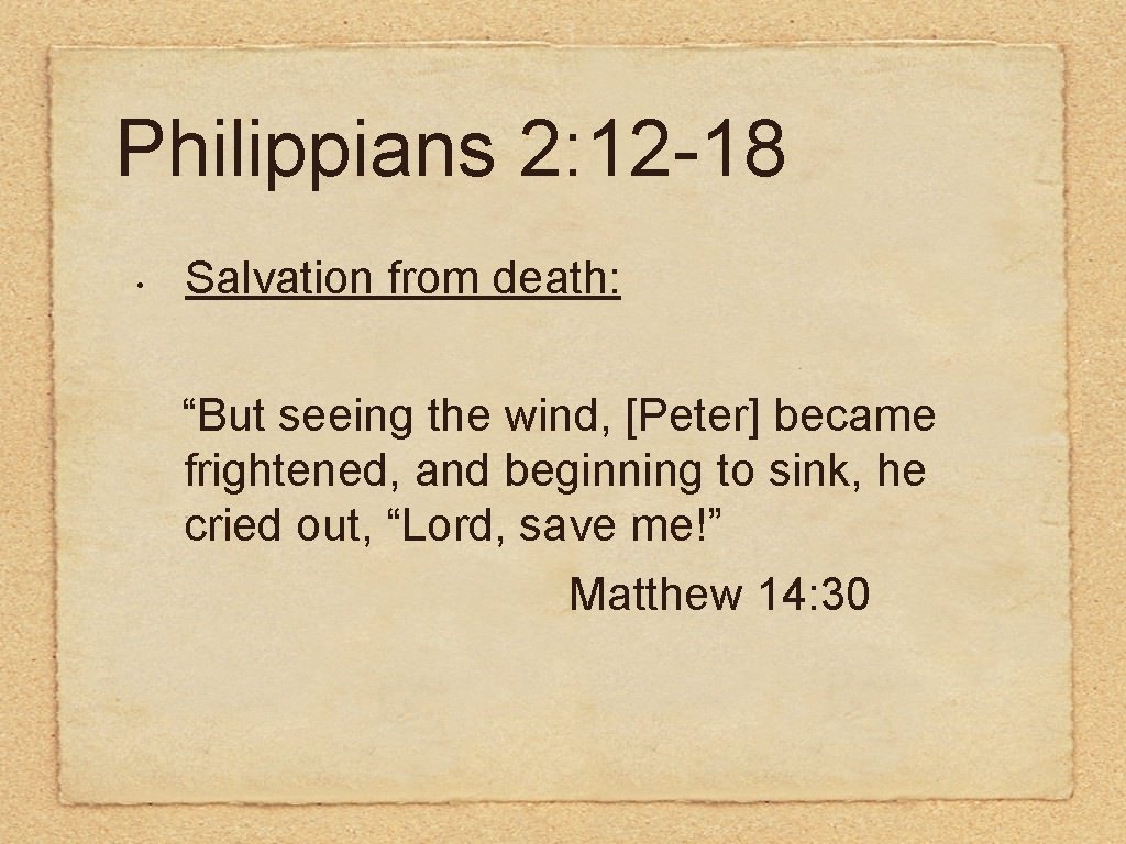 Work Out Your Salvation Philippians 2 12 18