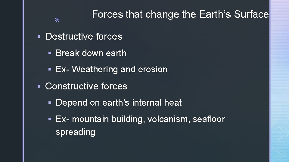 z Section 1 2 and 1 4 Earths