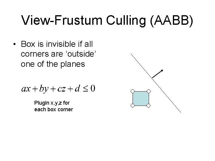 Visibility Culling Joshua Barczak CMSC 435 UMBC Visibility