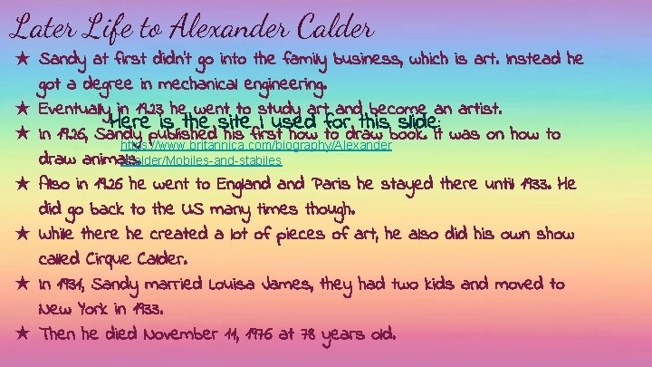 Alexander Sandy Calder By Layla Renee Jones Intro
