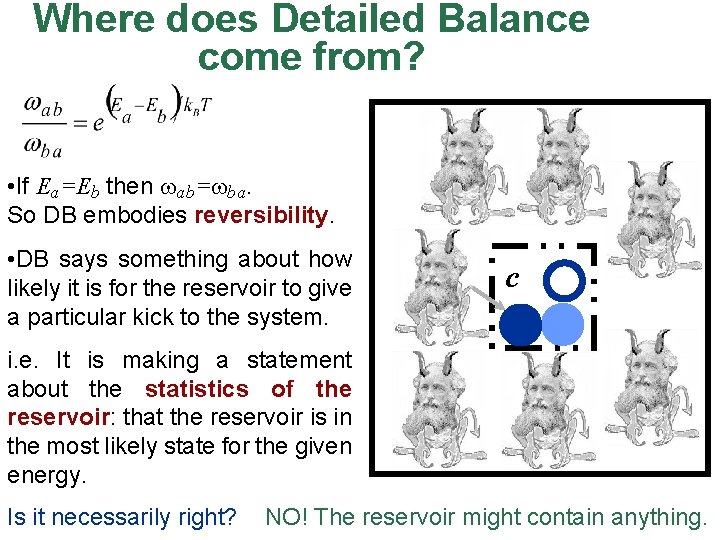 What happens to detailed balance away from equilibrium