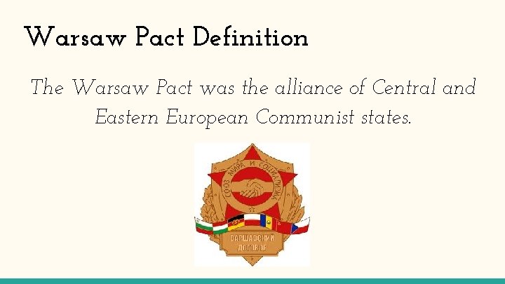 Cold War Military Alliances By Sarah Sierra Conflicting