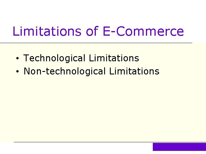 CHAPTER 9 EBusiness and E Commerce 1 Overview