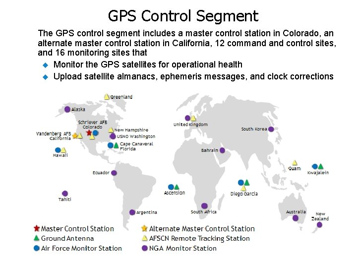 The Global Positioning System GPS Michael Lombardi Chair