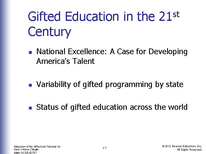 Chapter 1 Gifted Education Matching Instruction with Needs