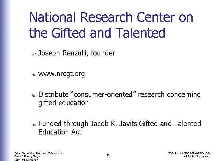 Chapter 1 Gifted Education Matching Instruction with Needs