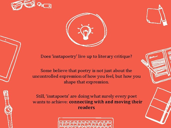 USING INSTAPOETRY TO ENCOURAGE READING WRITING What is