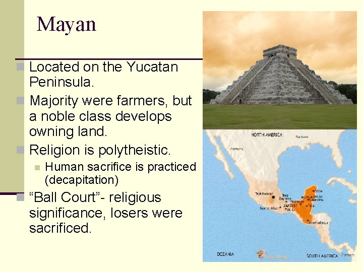 Agenda Mesoamerican Civilization 2 Review Guide and Test