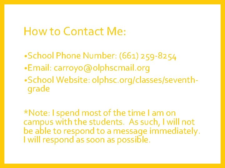 BACK TO SCHOOL NIGHT 2019 2020 School Year