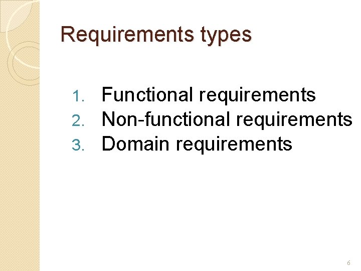 Chapter 4 Software Requirements Chapter 6 in textbook