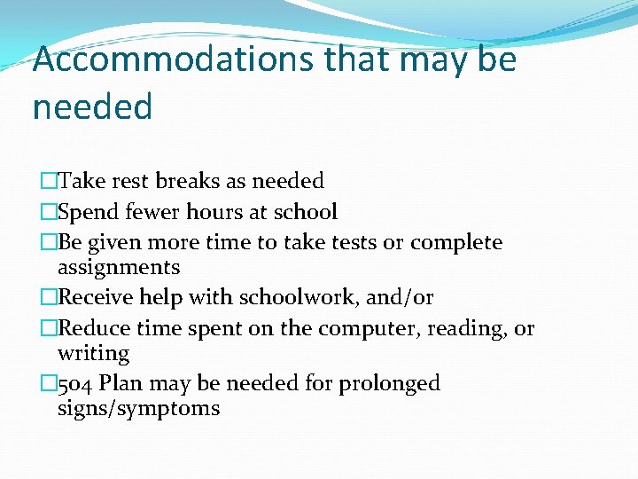 Traumatic Brain Injury What teachers need to know