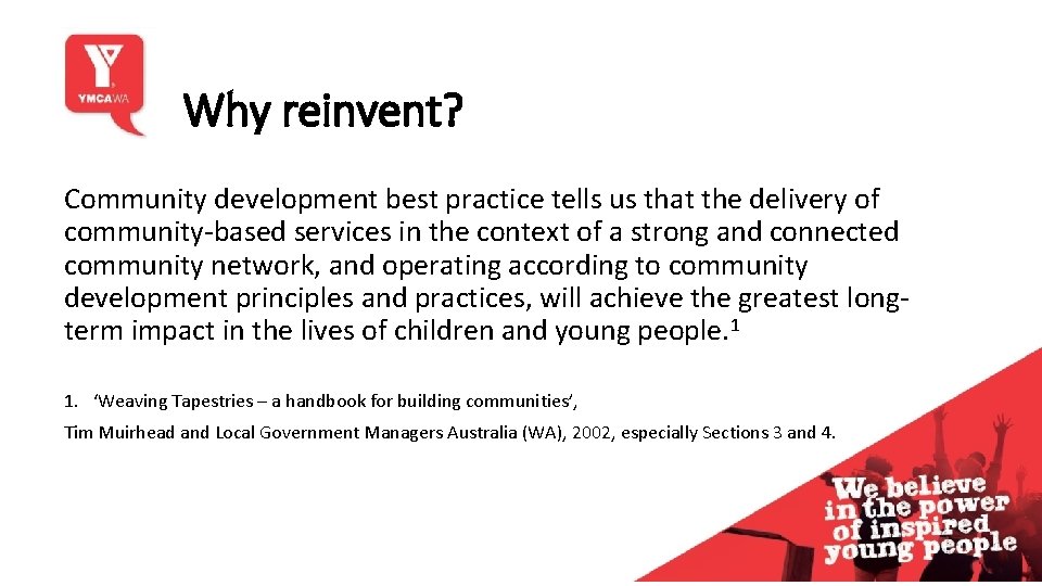 Reinventing the Y A journey of balancing service