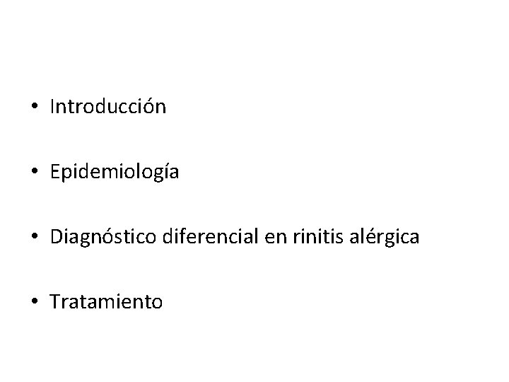 Rinitis alrgica diagnstico diferencial Dr Oscar H Ramrez