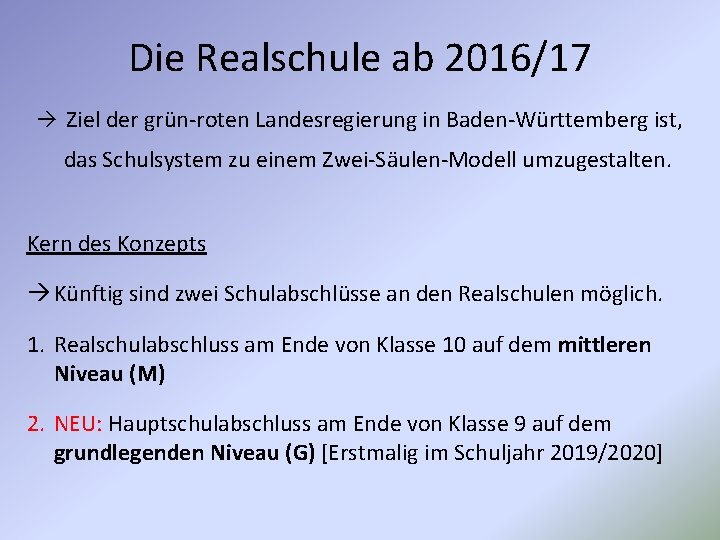 Herzlich Willkommen zum Informationsabend Realschule nach der ...