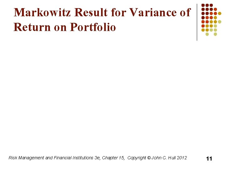 Market Risk Va R Model Building Approach Chapter