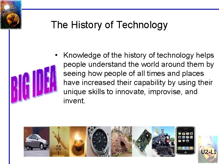 October 12 2010 The History of Technology DRILL