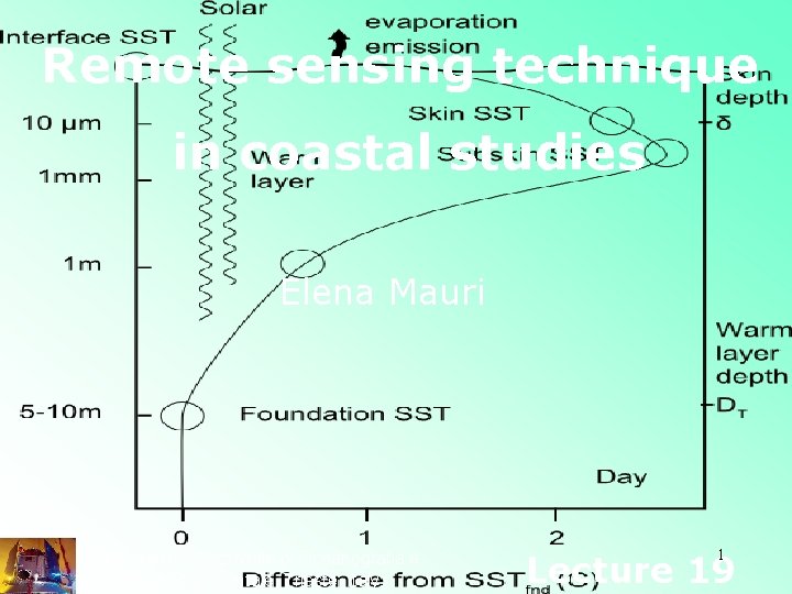 Remote sensing technique in coastal studies Elena Mauri