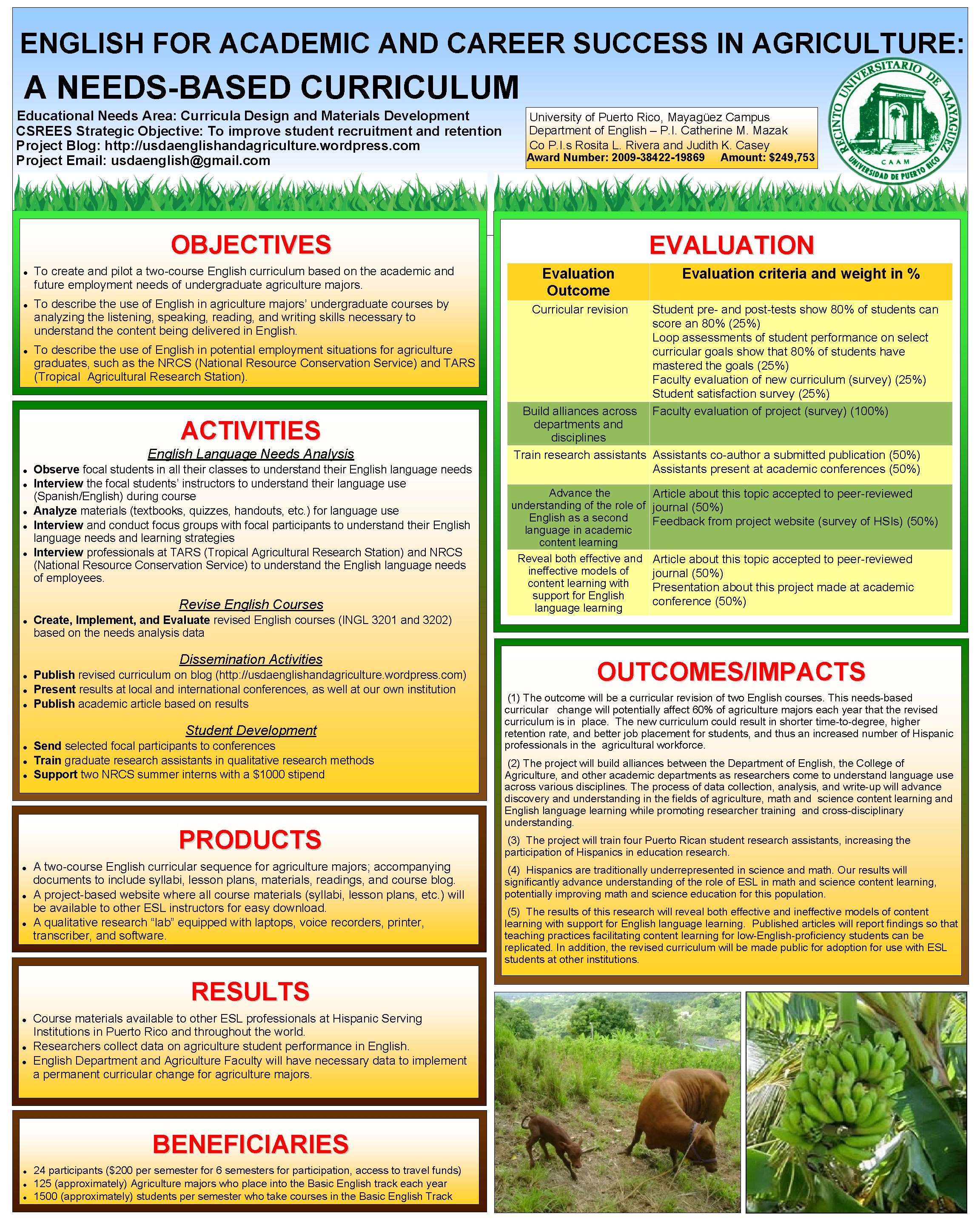 ENGLISH FOR ACADEMIC AND CAREER SUCCESS IN AGRICULTURE