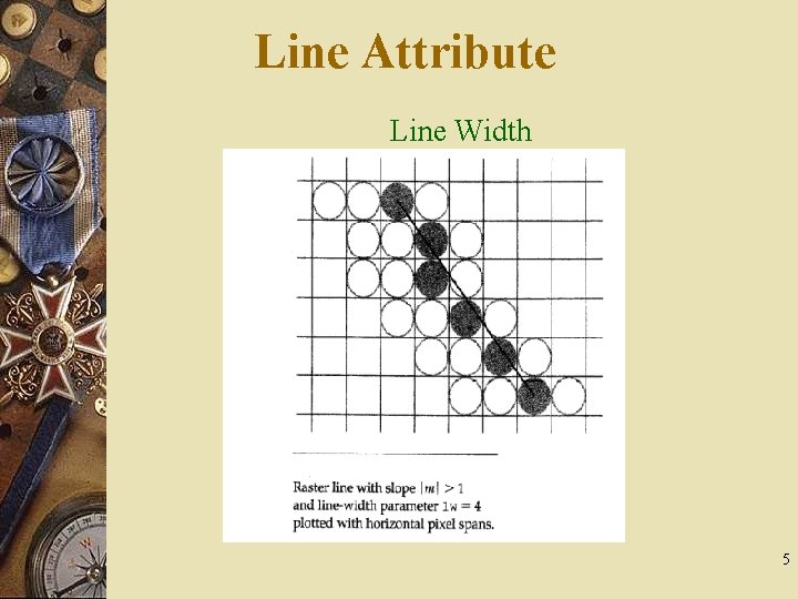 Attributes of Output Primitives w Definition w Parameter