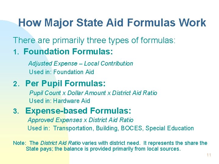 Attachment B State Aid to School Districts in