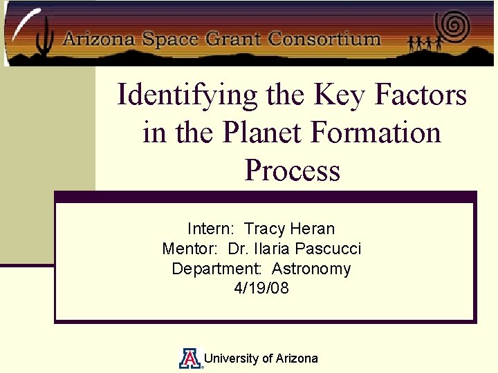 Identifying the Key Factors in the Planet Formation