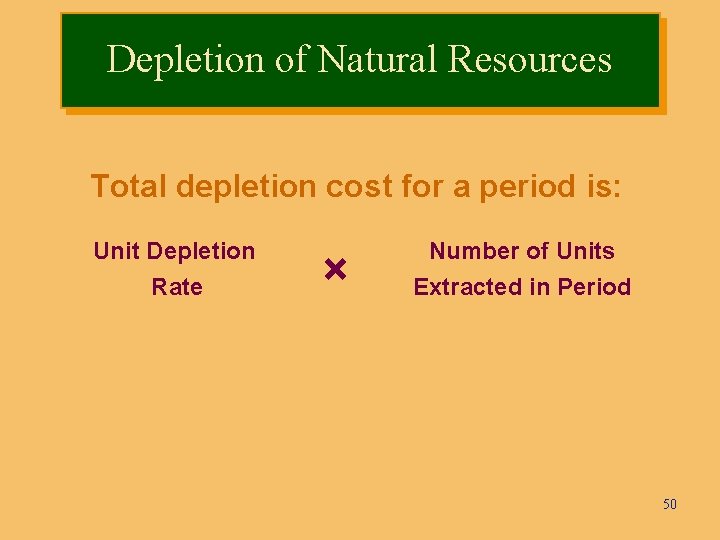 Chapter 9 PLANT AND INTANGIBLE ASSETS Non current