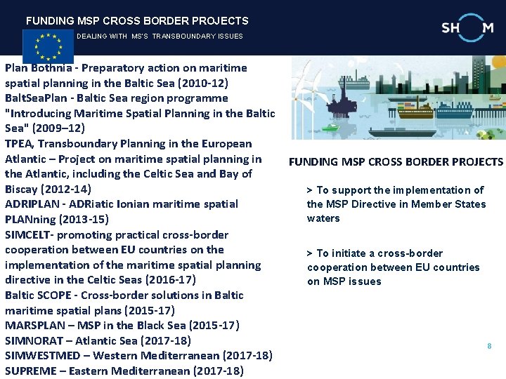 Maritime Spatial Planning EU MSP cross border projects