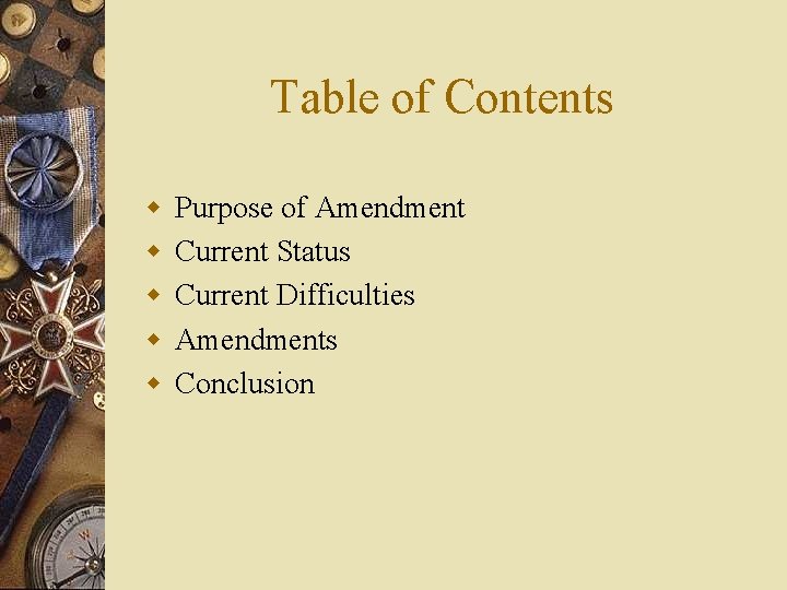 ROAD ACCIDENT FUND AMENDMENT BILL 2002 Table of