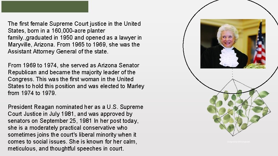 Sandra Day OConnor 1181 Introduction 02 Character experience