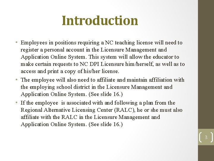 Welcome Educator Access to the NCDPI Licensure Management