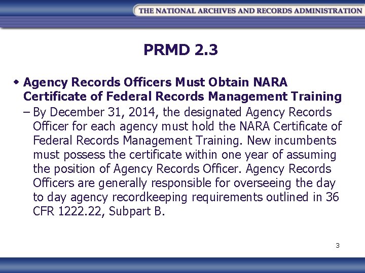 PRMD Training and You Bill Bridges Director National