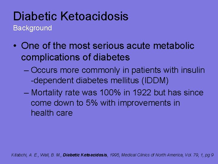 Diabetic Ketoacidosis Topical Formal Presentation Robert R Zaid