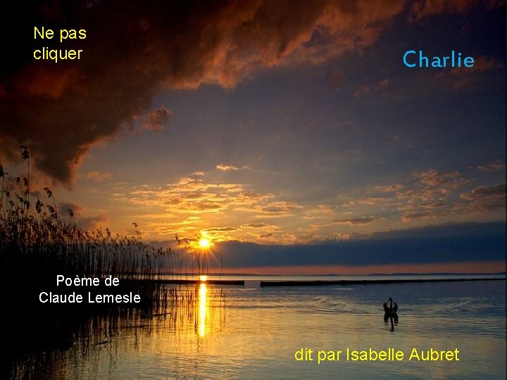 Ne pas cliquer Charlie Pome de Claude Lemesle