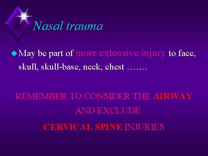 NASAL OBSTRUCTION Blocked Nose Lt Col Mian Amer