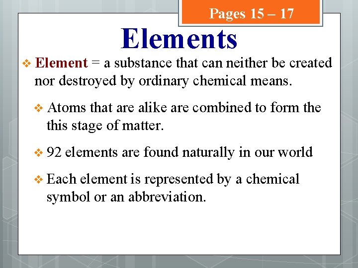 Chemistry of Living Things Pages 14 28 Chapter