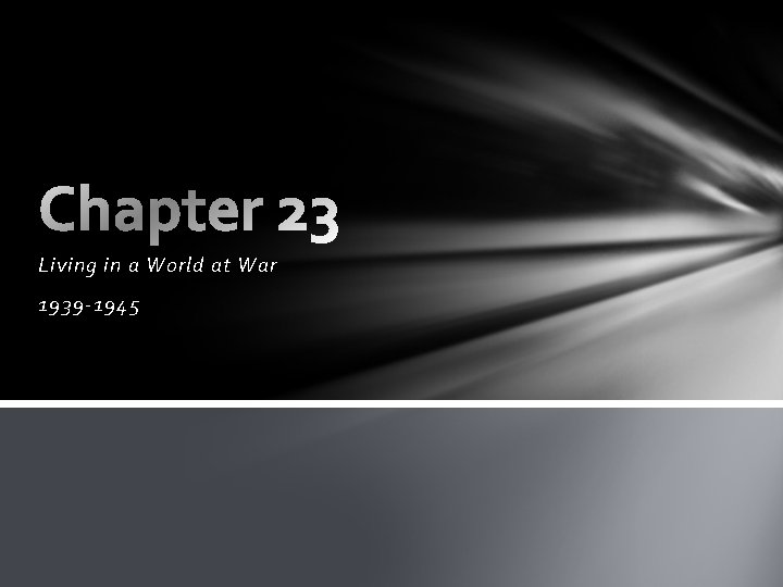Living in a World at War 1939 1945