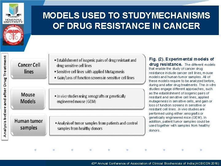 15 12 2016 Understanding Cancer Drug Resistance by