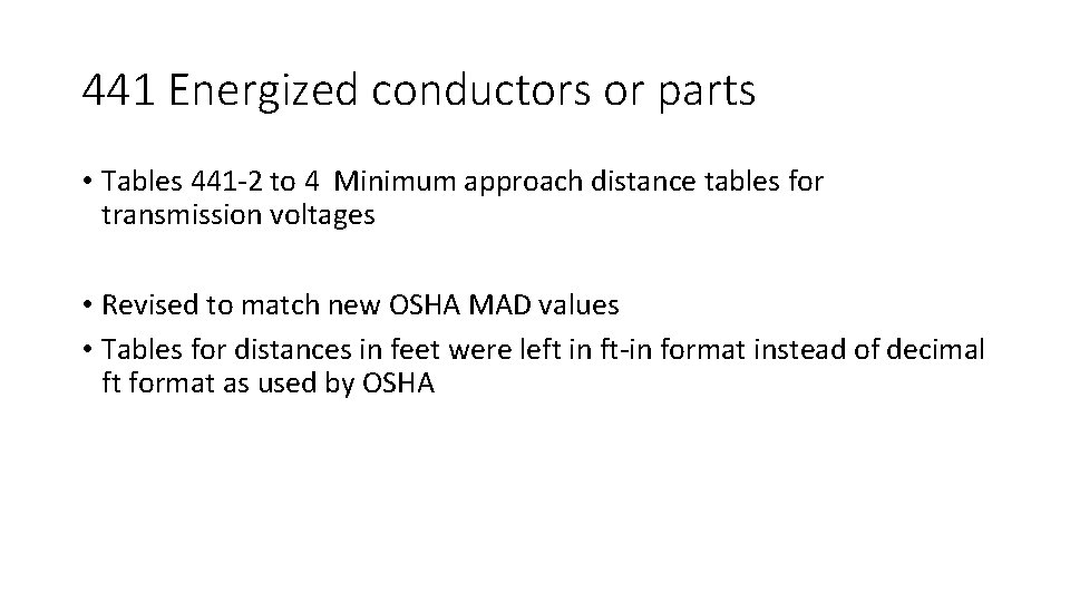 2017 NESC Changes to Part 4 Work Rules
