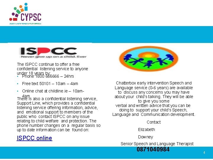A brief explanation of CYPSC Interagency working to