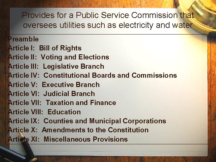 The Basic Structure of the Georgia state constitution