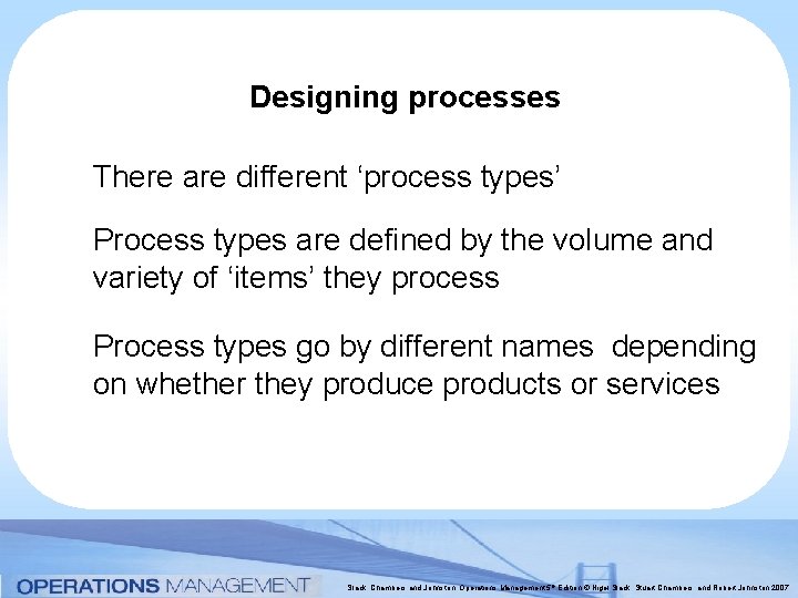 Chapter 4 Process design Source Joe Schwarz www