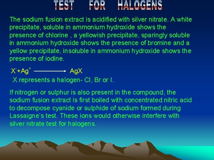 Carbon hydrogen are detected by heating the compound