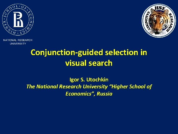 Conjunctionguided selection in visual search Igor S Utochkin