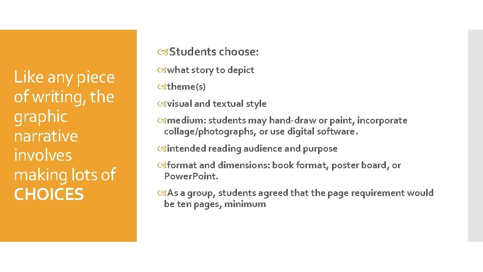 Using Storyboarding to Organize a Graphic Narrative ENG