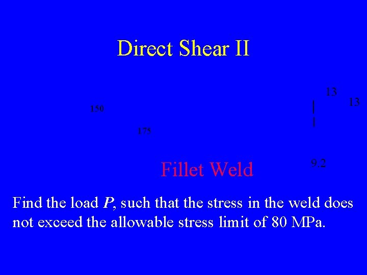 Analysis of Basic Load Cases Axial Stress Tension
