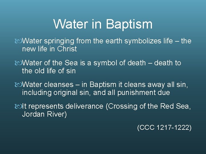 The Sacraments of Baptism and Confirmation Holy Spirit