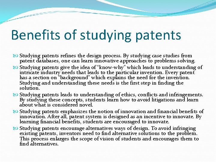 Using Patent Based Education as a Tool for